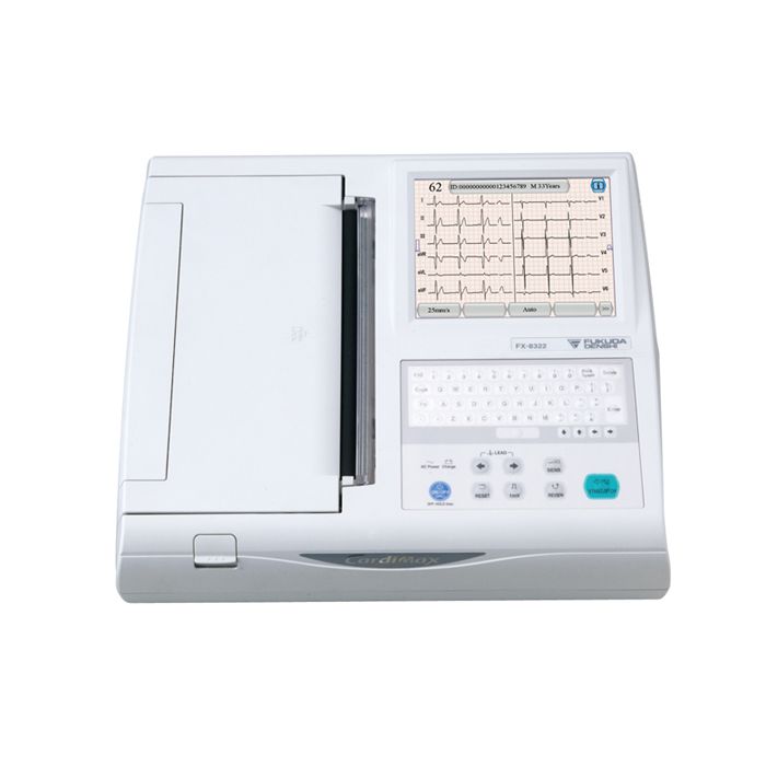 Fukuda Denshi ECG FX8322 Electrocardiograph CardiMax FX-8322 3 / 6 ...