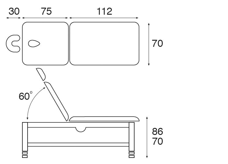 Table De Massage Fixe Ecopostural C3240w à £1 048 16 Matériel Médical