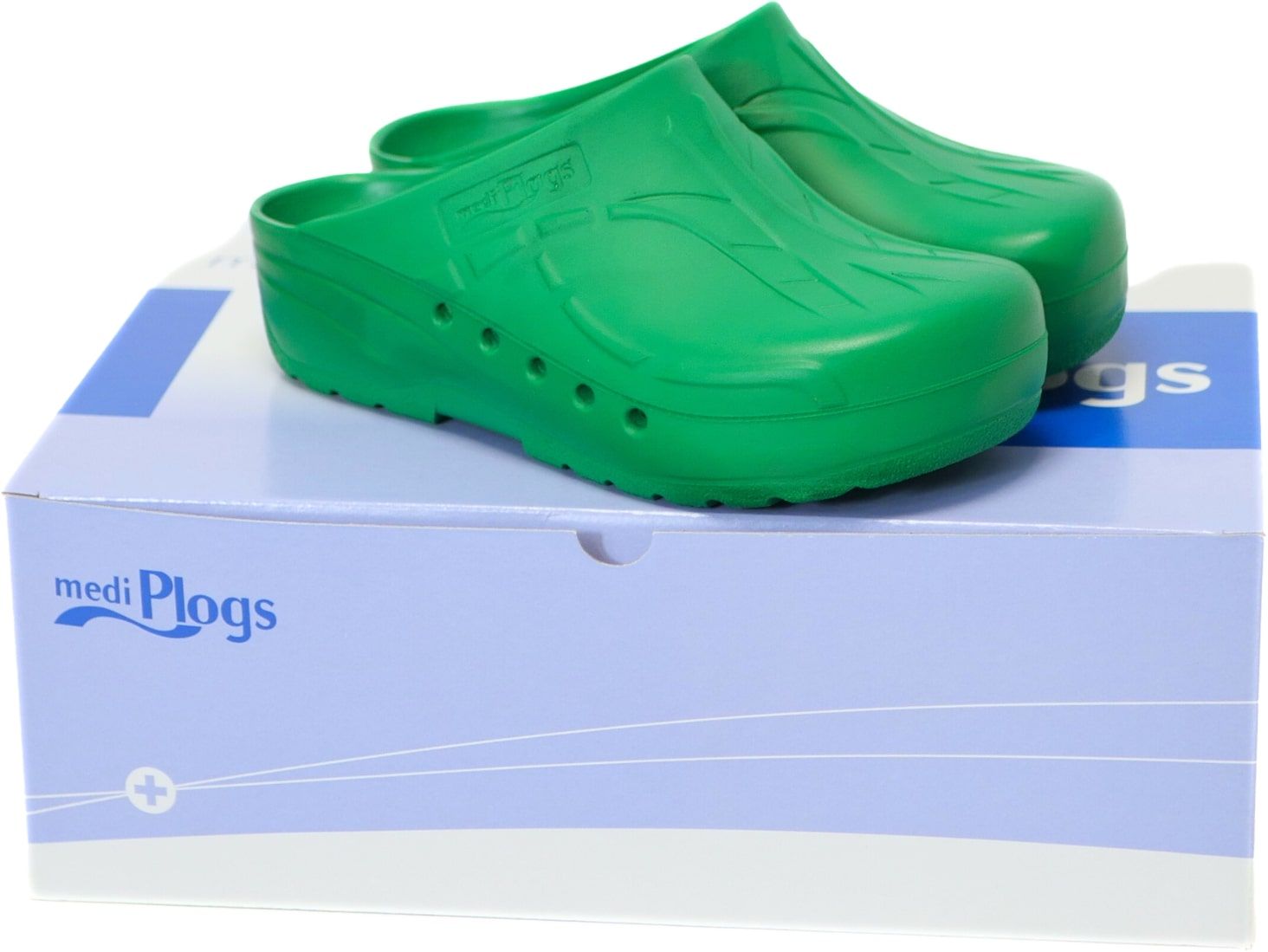 Green unperforated surgical clogs Mediplog for £44.53 in Nursing clogs